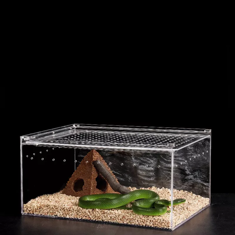 Custom Clear Acrylic Tank Stackable Reptile Terrarium Cage Animal ...