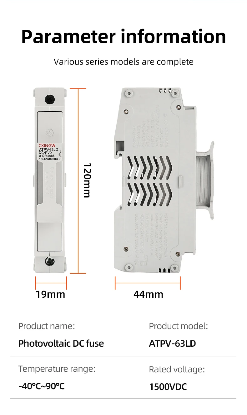 High Quality Low Voltage Dc Solar Power Photovoltaic Fuse And Fuse ...