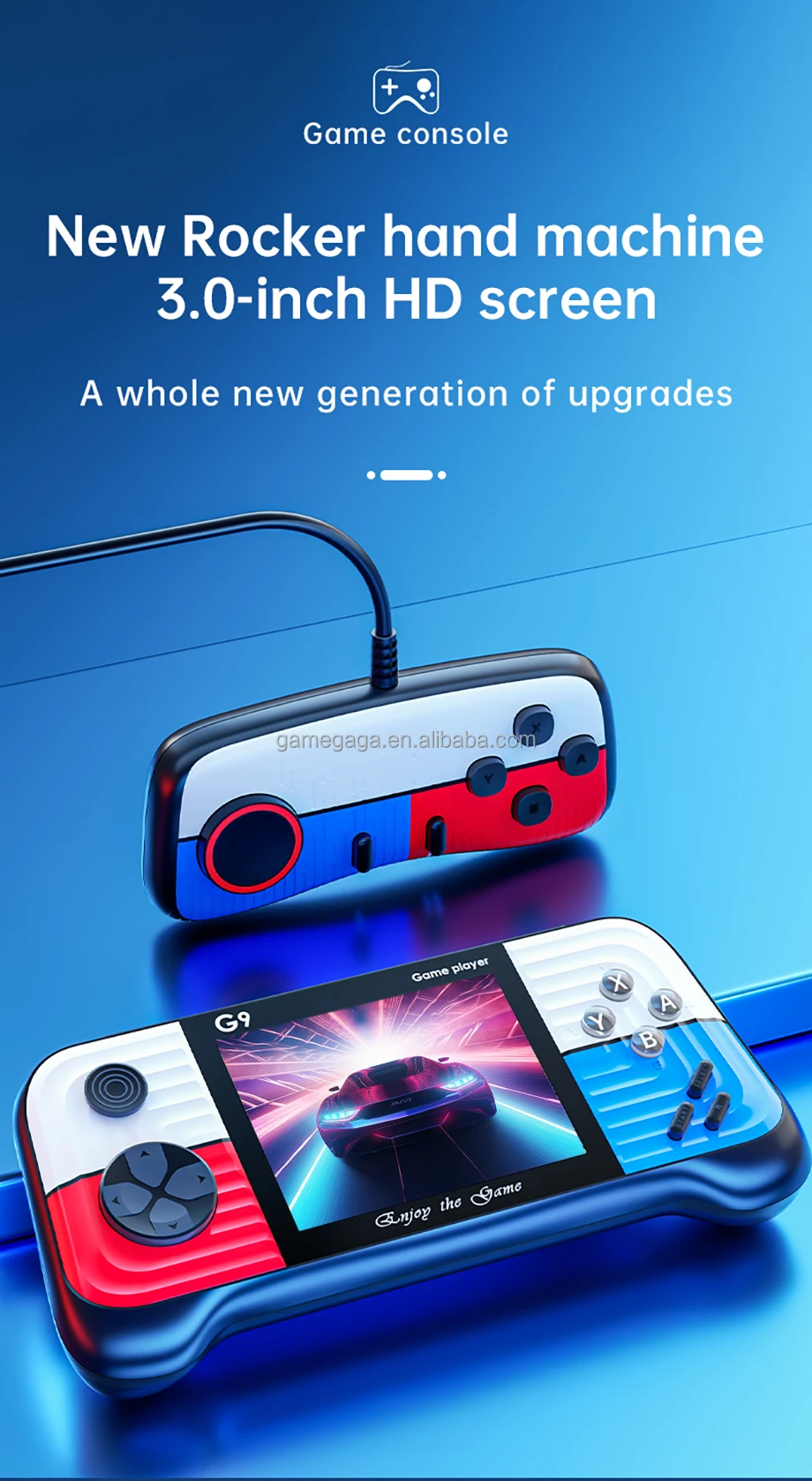 Ye Portable G9 Handheld Game Consoles 8 Bit Classic Games AV Out Video ...