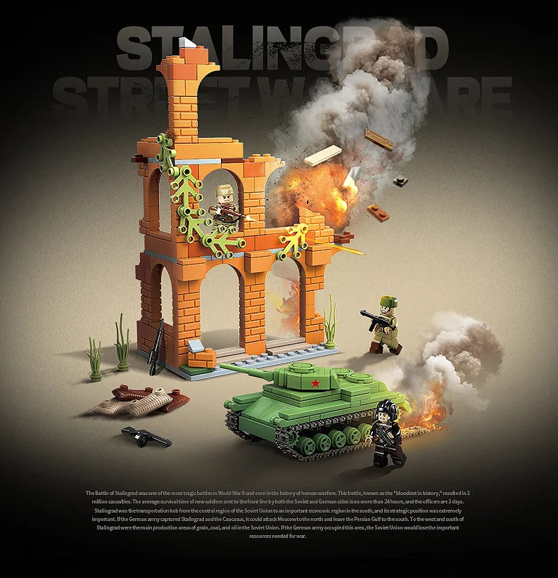 Military Tank Building Blocks Set Soviet Heroes Generals Tank Armed ...