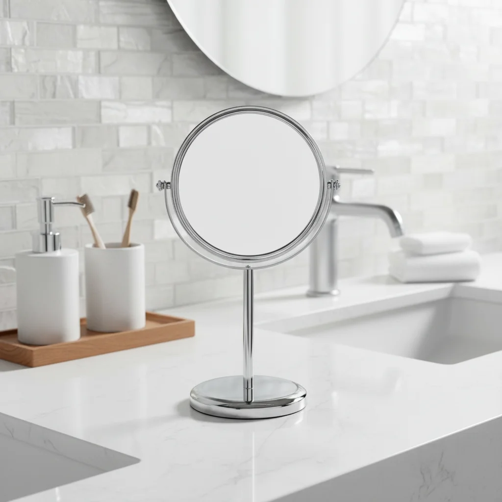 Double Sided Table Stand Mirror - Perfect for Bathrooms