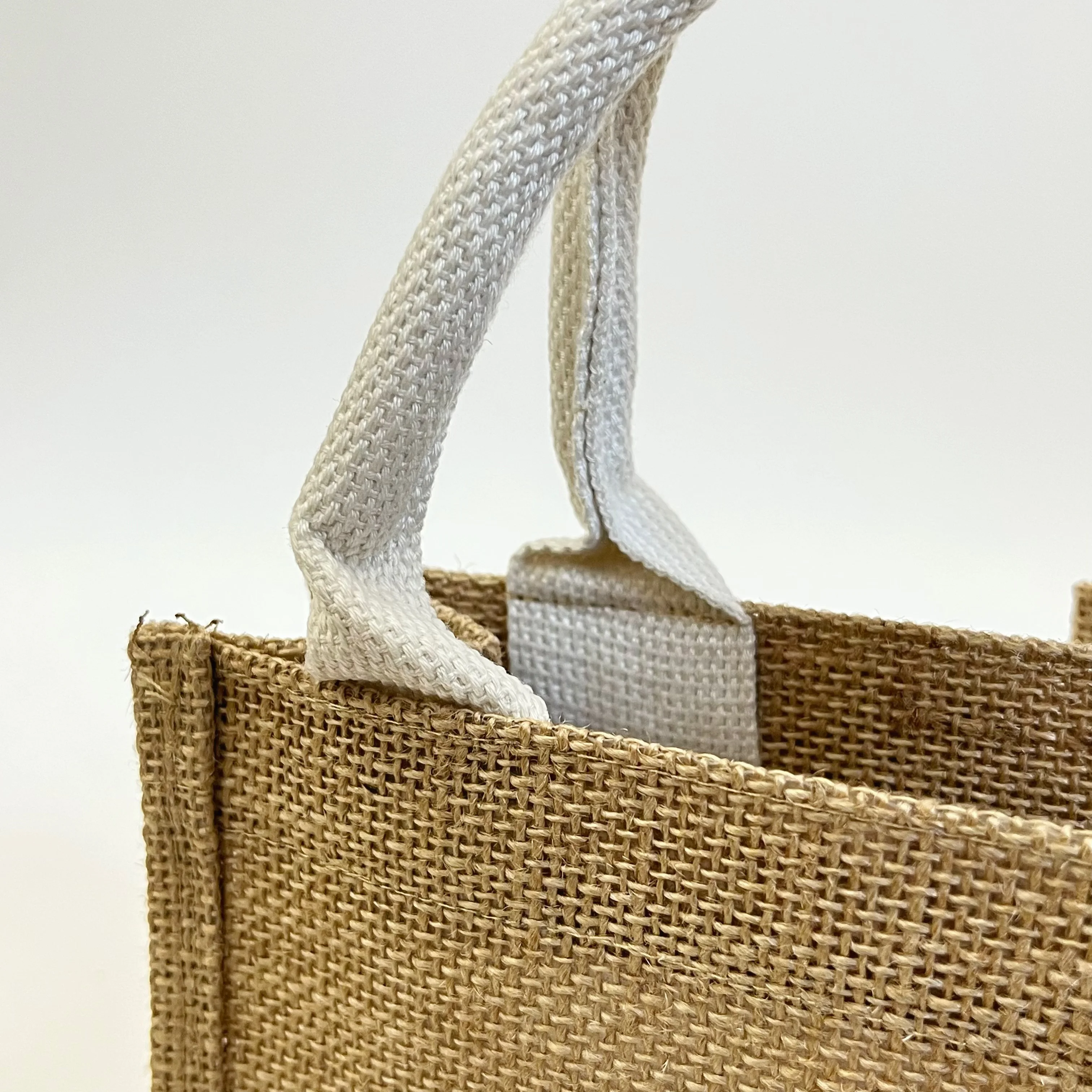 Eco-friendly Customized Handbags Flax Burlap Bags Large Capacity Fancy ...