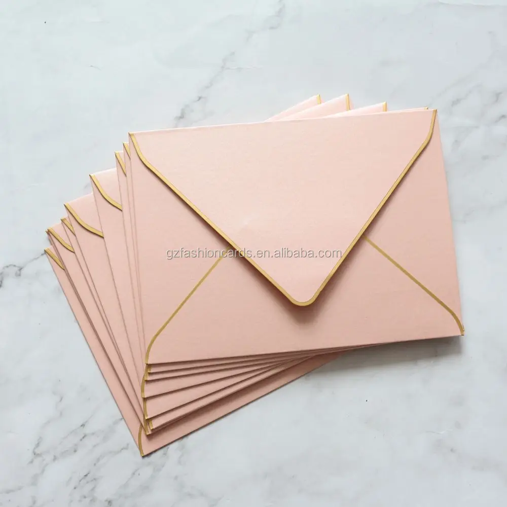 Custom Print 19X140mm Gold Foil Edge 250gsm Paper Cardstock Gold Trim ...