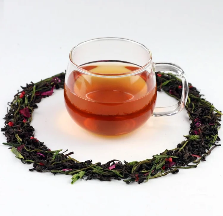 Wholesale Blended Ceylon Black Tea with Strawberry Flavors