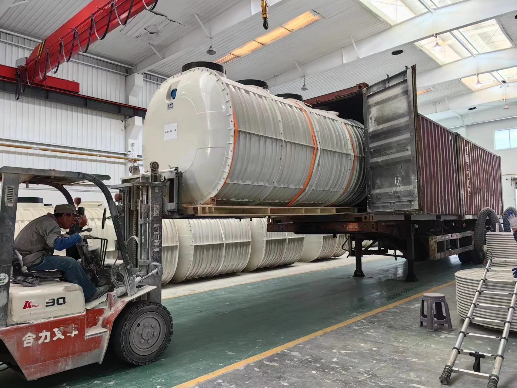 Domestic Sewage Treatment Plant 15ton/day Frp Materials A2o Biochemical ...