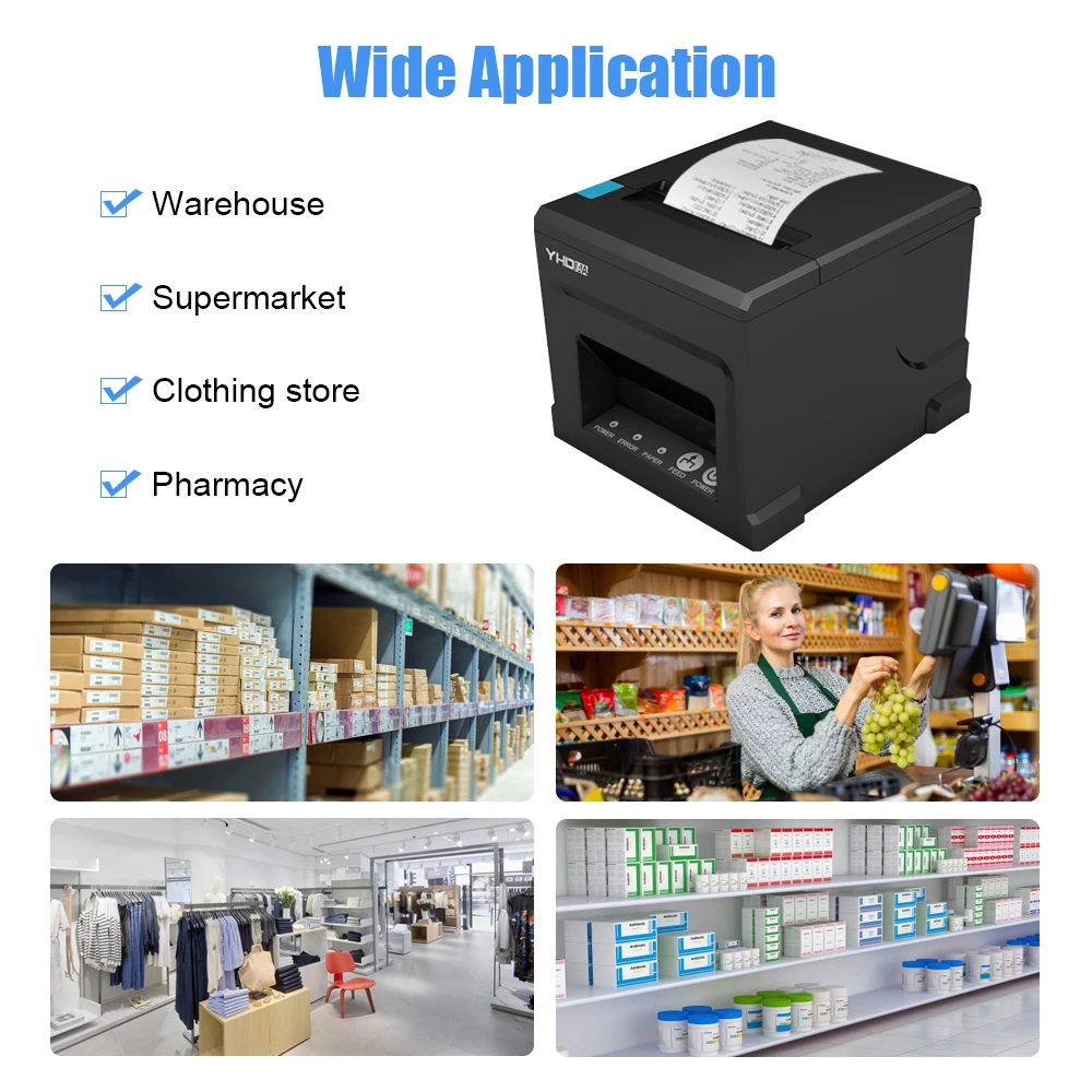 3 Inch Thermal Receipt Printer With Free Paper Roll Ce Fcc Rohs Ip54 ...