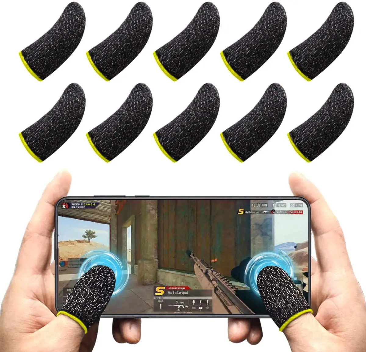 Mobile Game Finger Sleeve - Anti-Sweat & Sensitive Touch