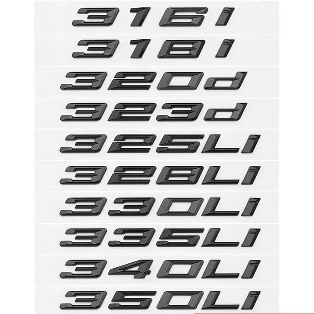 316i 318i 320i 325i 330i 335i Trunk Boot Emblem Letter Badges Car Logo ...