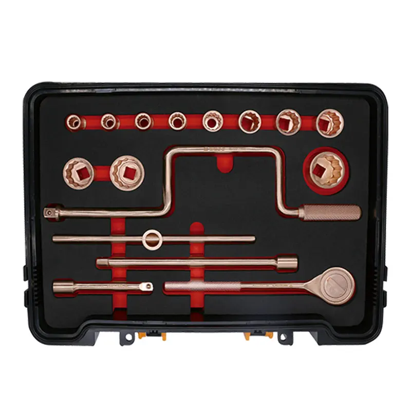 WEDO ATEX Non-Sparking 1/2"dr Socket Set-17pcs for Oil & Gas