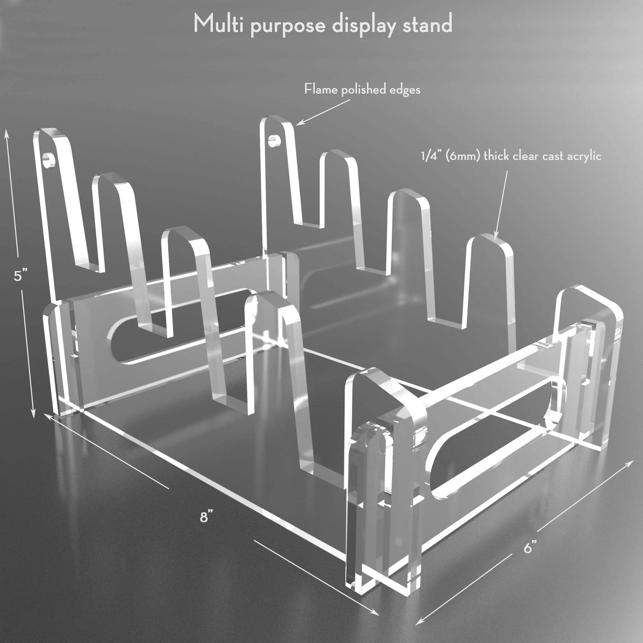 Factory Custom Dinnerware Display Stand And Plate Holders With Acrylic ...