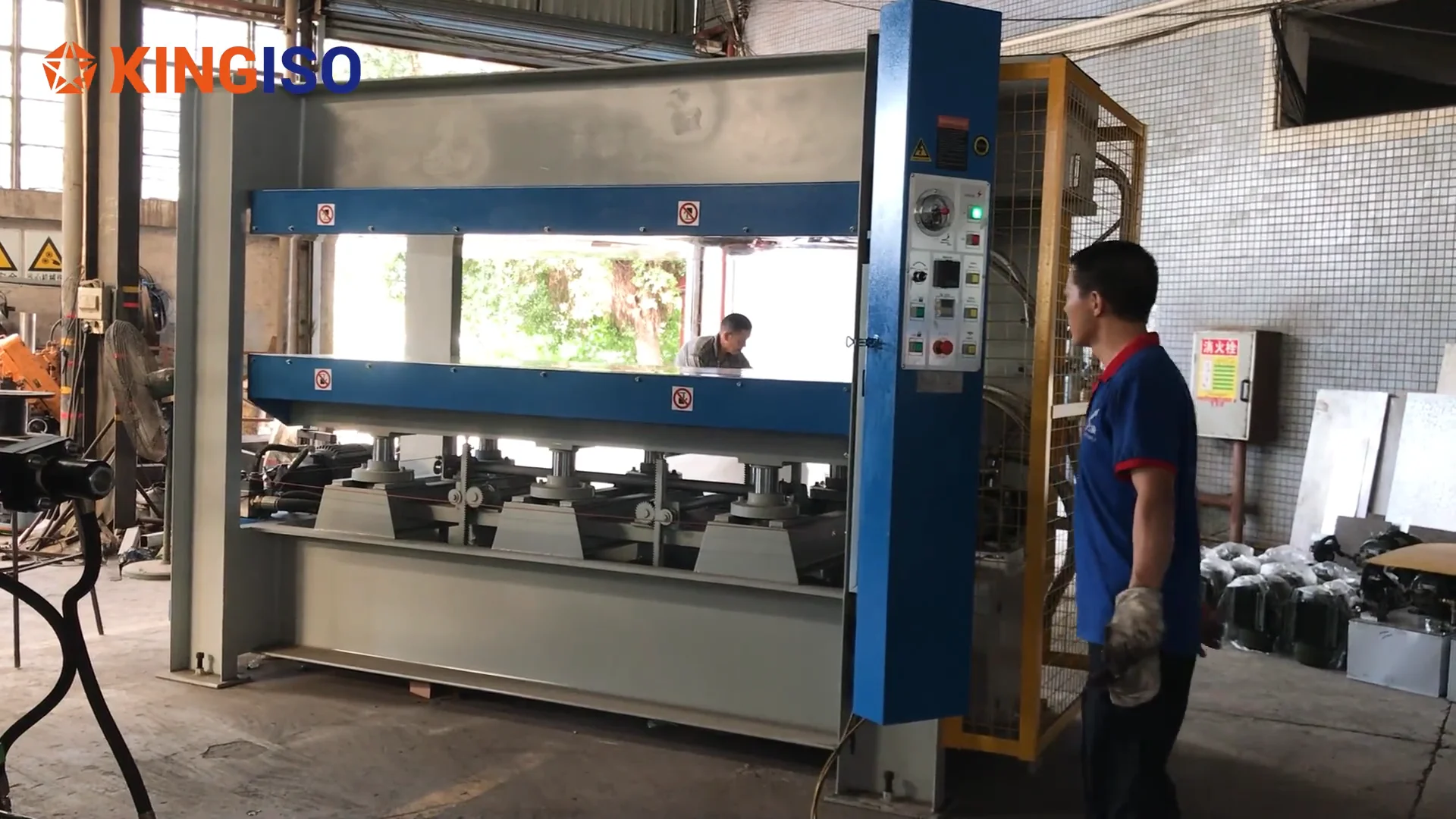 Kingiso Woodworking Plywood Melamine Formica Mdf Hot Press Machine For ...