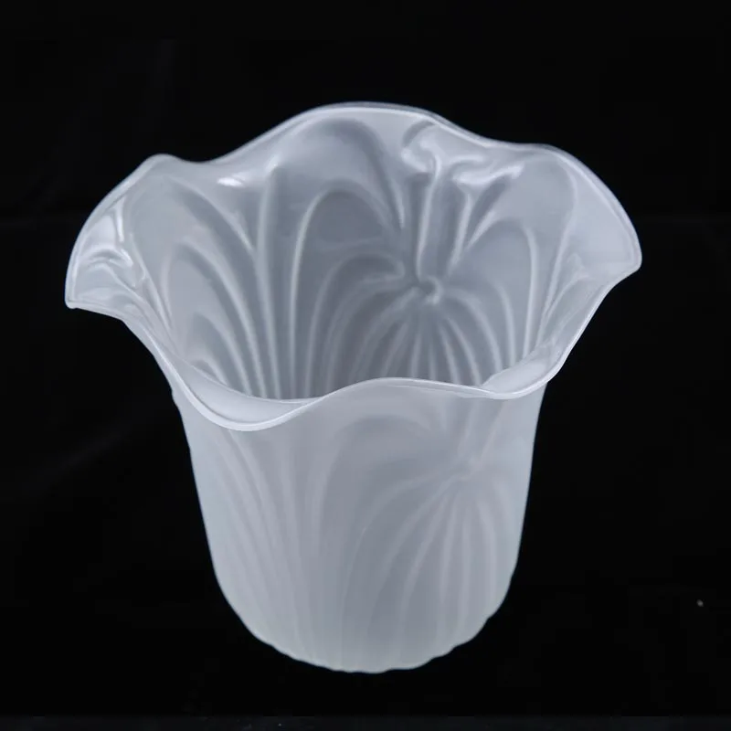 Bell Glass Lamp Shade In The Shape Of A Flower Frosted Glass Light ...
