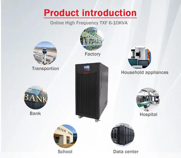 8kw Ups 10kva Online Uninterrupted Power Backup Ups 220v 120v Double ...