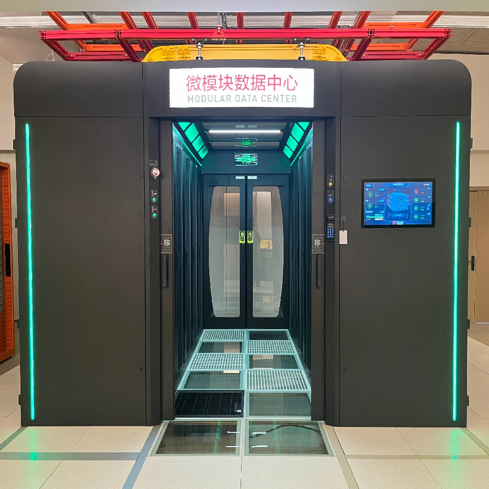 container prefabricated data center building micro cold hot aisle ...