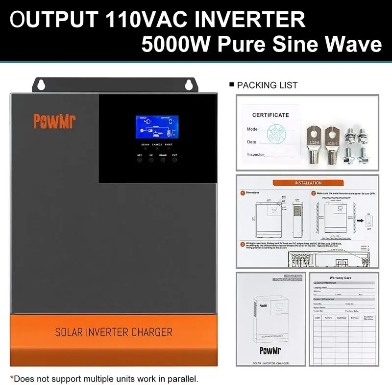 Hybrid Solar Inverter 48v With Mppt Charge Controller Solar Power Inverter For Home - Buy Solar ...