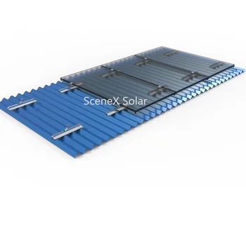 Solar Mount Structure Rail Less Solar Short Rails Aluminium Mini Rail ...