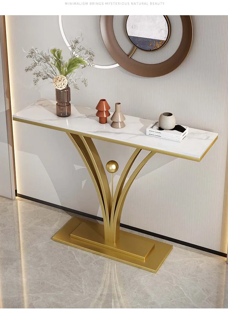 Entry-to-door Porch Table Against The Wall Ultra-narrow Vision Platform Porch Cabinet Light ...