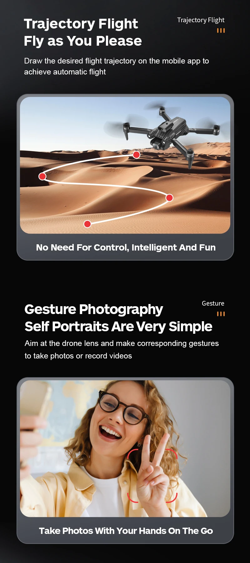 2023 A13 Mini Drone - 4K Dual Camera, Foldable, Brushless Motors