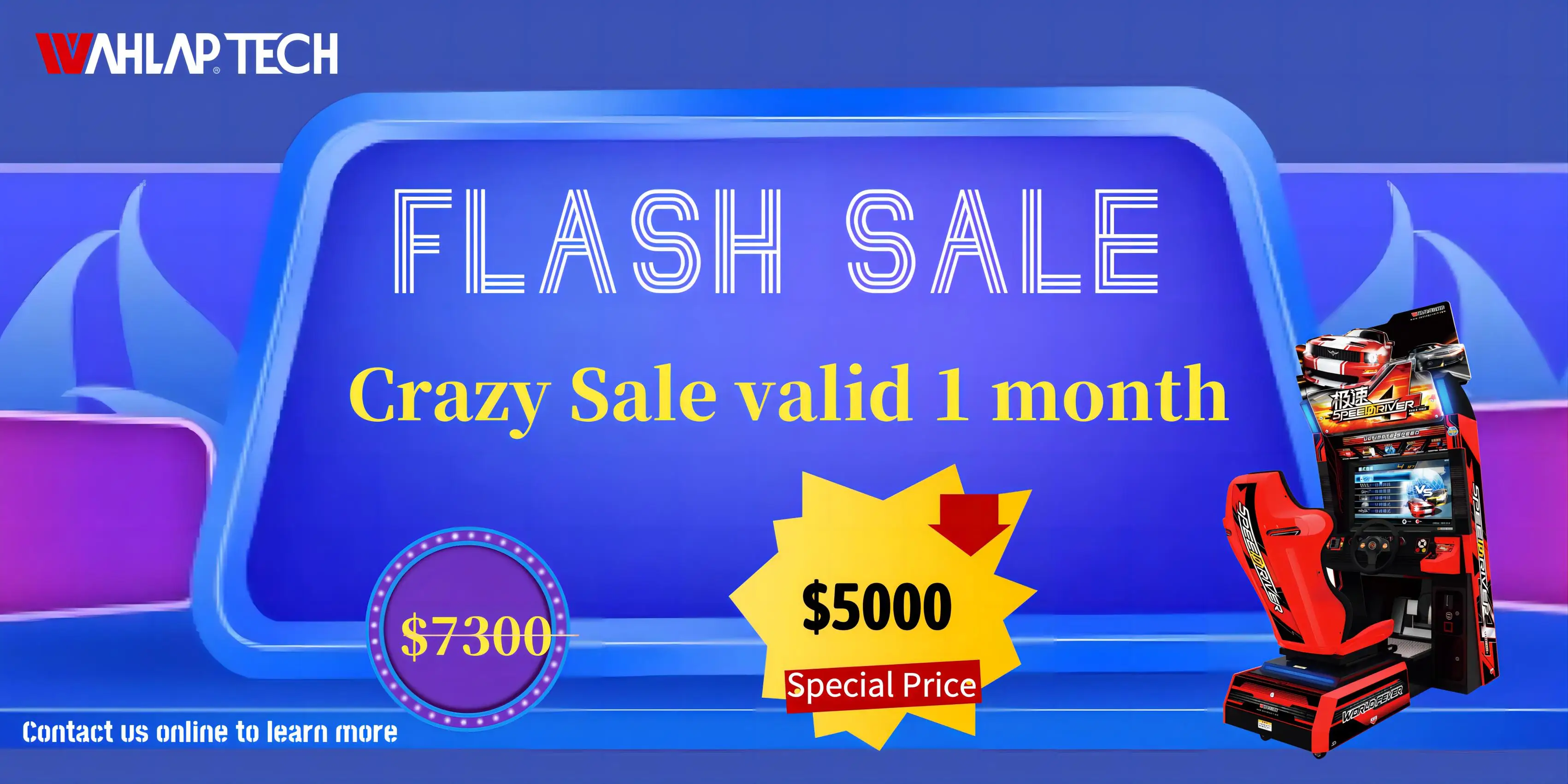 Mega Sale Wahlap Speed Driver 4 Coin Operated Arcade Racing Game ...