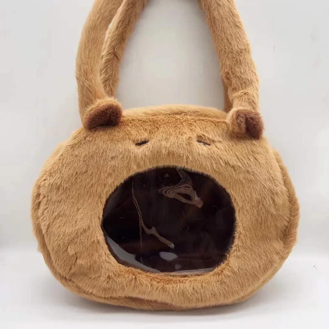 Capybara Plush Backpack Capybara Crossbody Bag Handbag Soft Warm ...