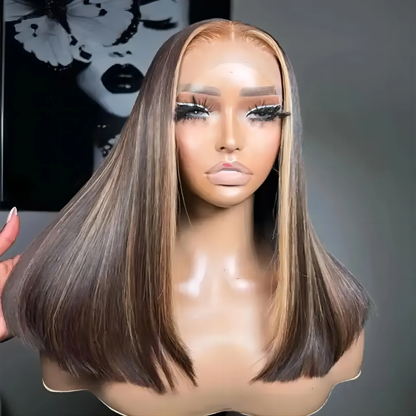 Vietnamese Human Hair Bob Wigs Short Bone Straight Brazilian Hair Wigs ...