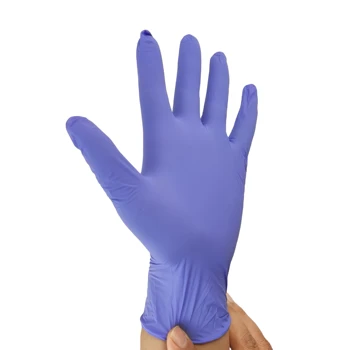 100pcs Of Box Cheapest Price Work Gloves Disposable Nitrile Gloves ...