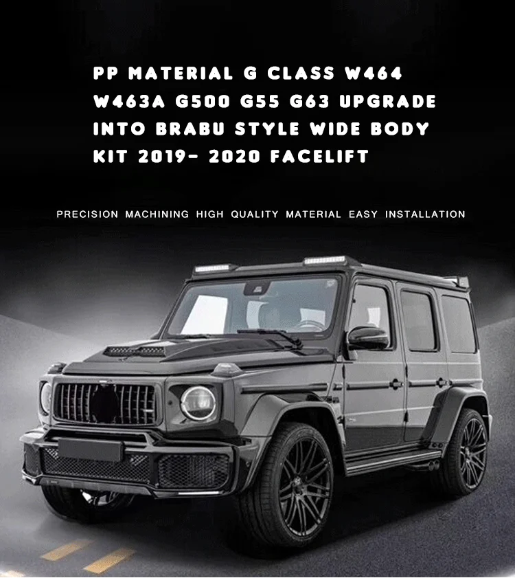 High Quality Car Bumpers Kits for G Class W464 W463 G500 G55 G63 Upgrade Brabu Style Wide Body ...