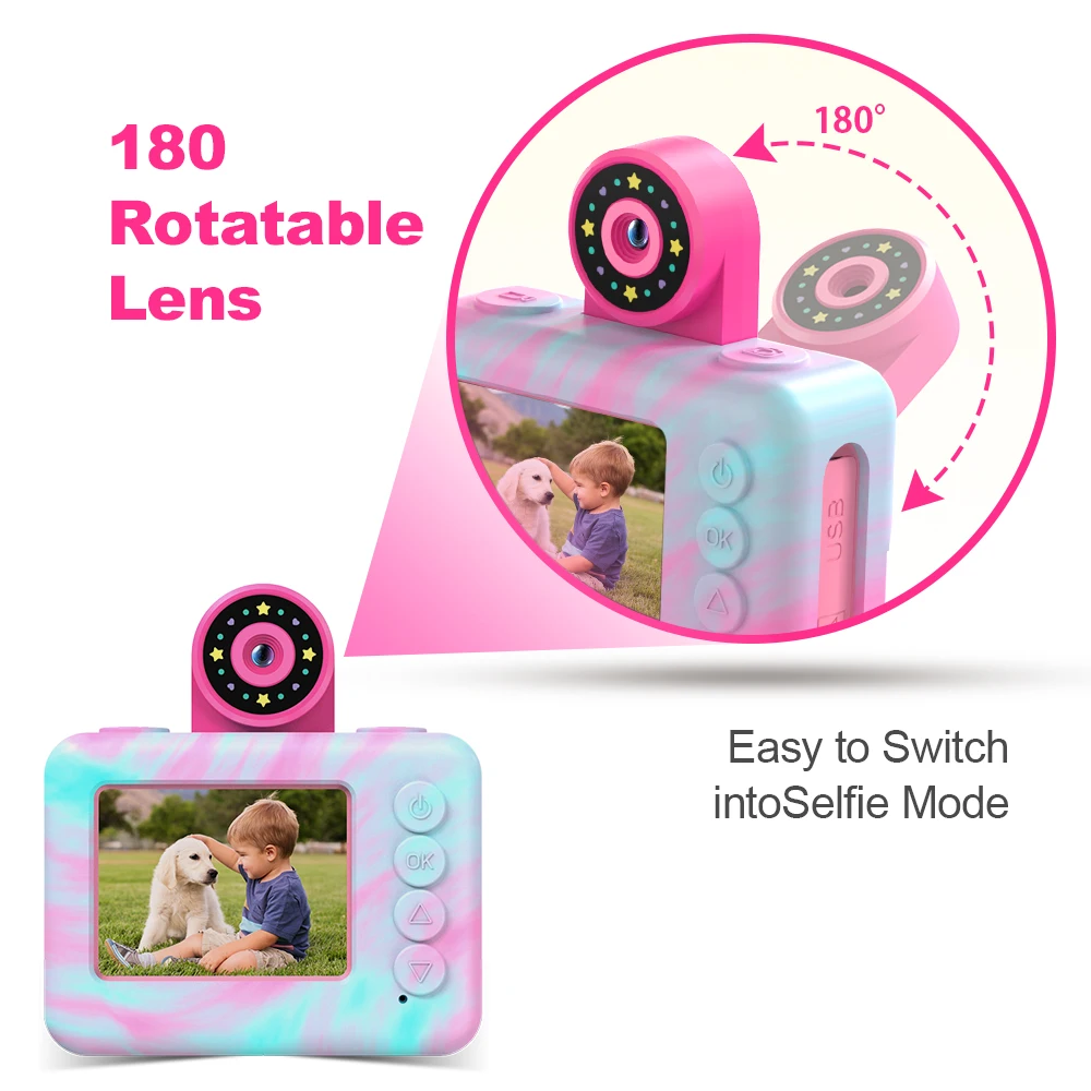2023 Best Selling Mini Digital Camera For Kids With Rotating Camera ...