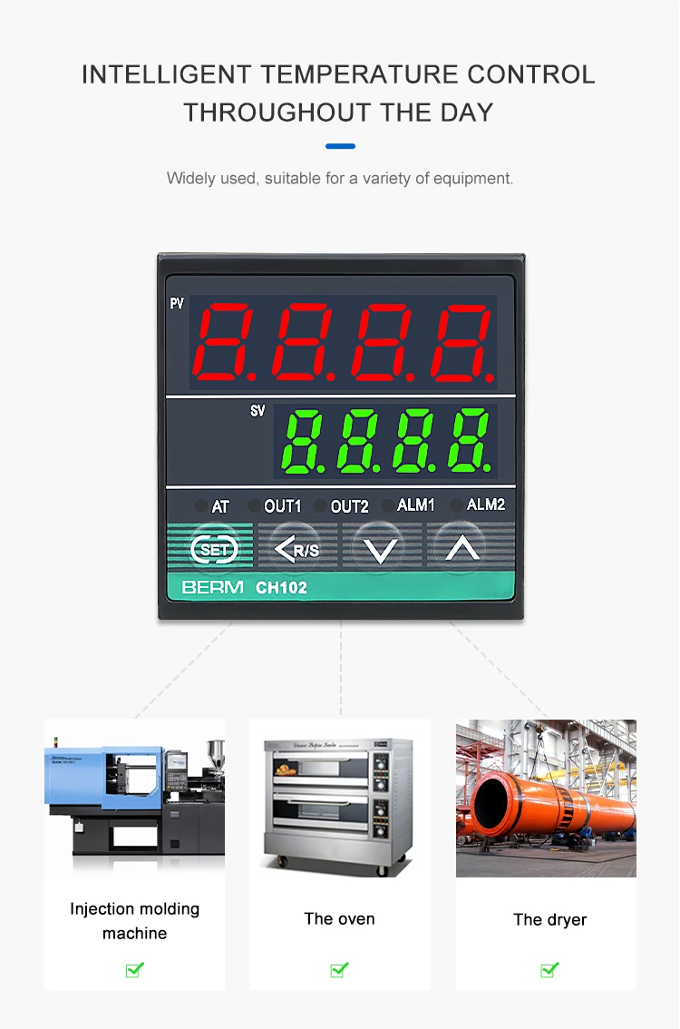 BERM CH102 Intelligent PID Temperature Controller - High Precision