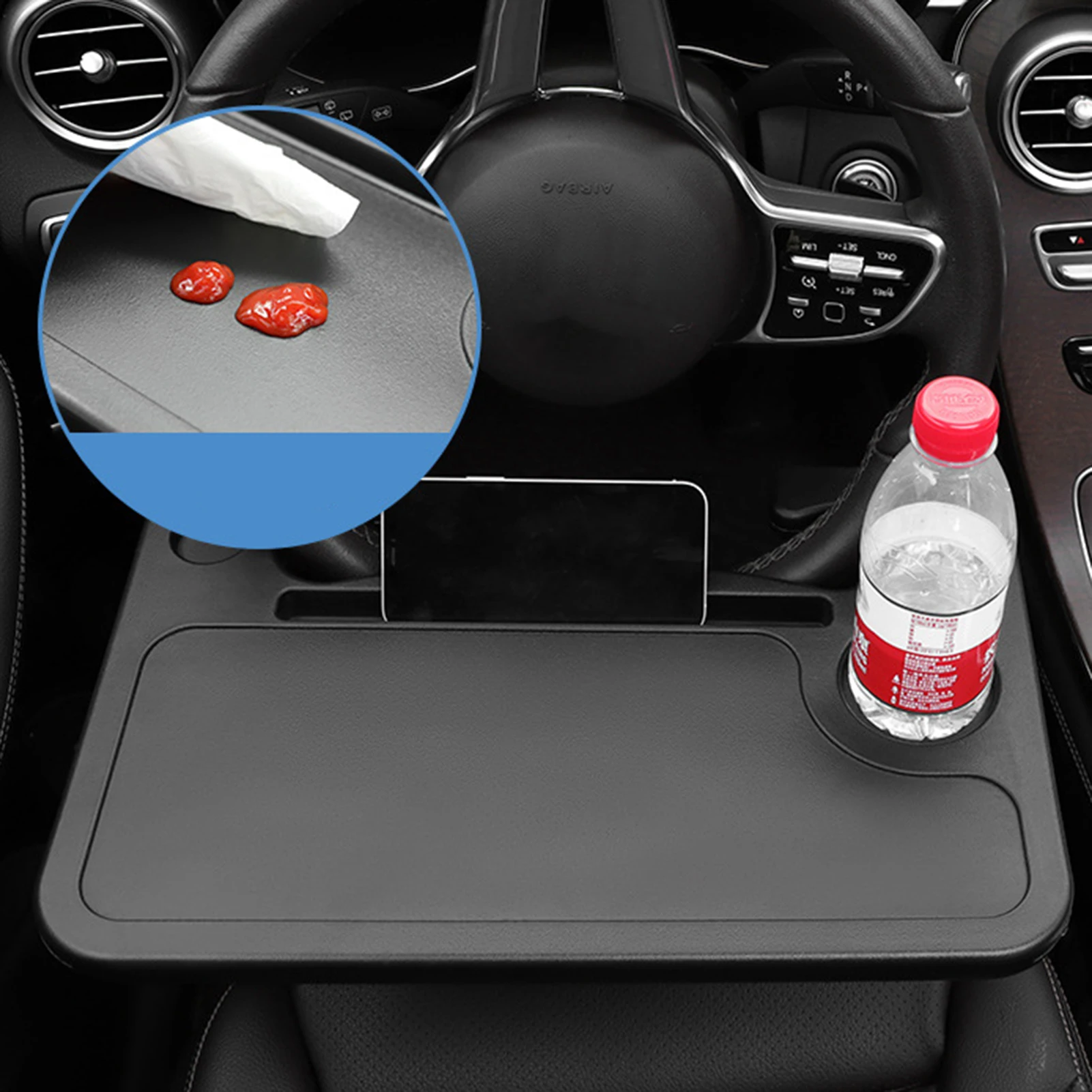 Car Steering Wheel Desk - Portable Multi-Functional Table