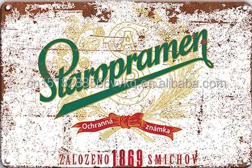 Vintage Rustic Tin Signs - Perfect for Man Caves & Bars