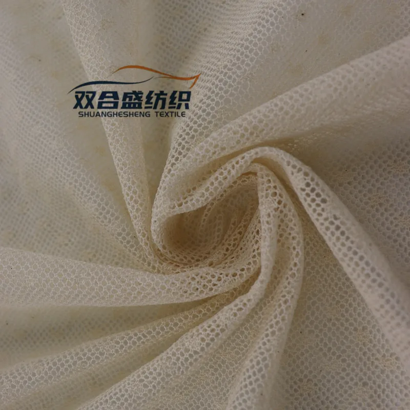 150gsm square Mesh Fabric Recycled Produce Organic Cotton Mesh Bags for ...