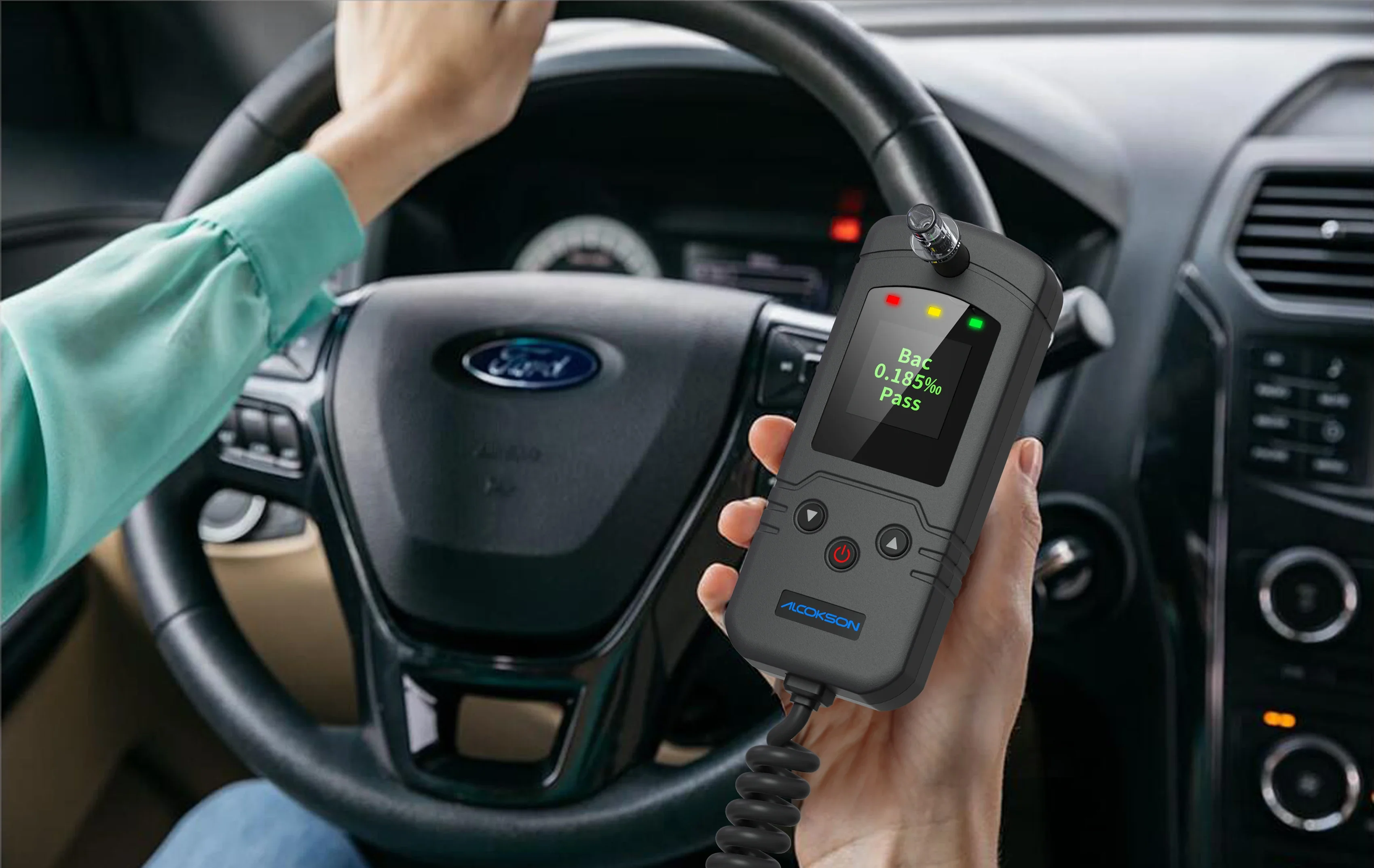 Digital Car Alcohol Breath Tester - Ignition Interlock Device
