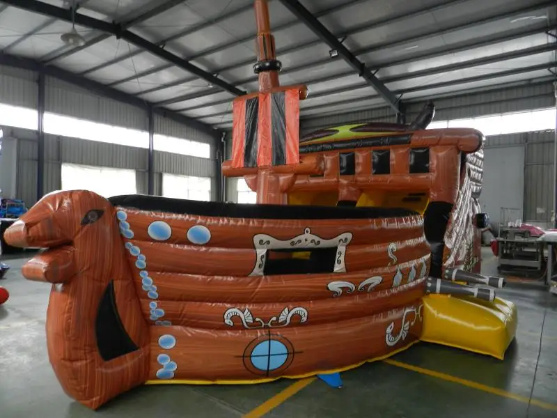 Outdoor PVC Commercial Pirate Ship Inflatable Bouncer Bouncy Jumping ...