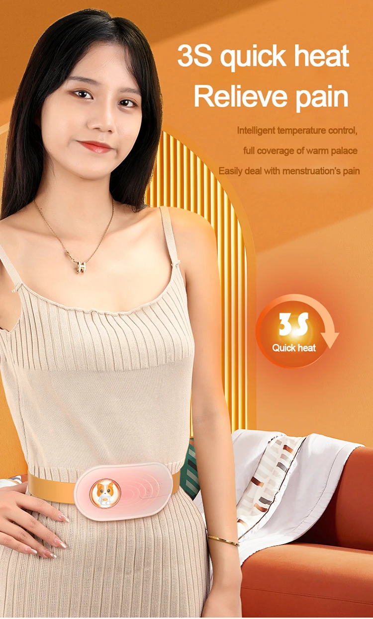 Lady Heating Warm Palace Belt Massage For Menstrual Cramps Girls Dysmenorrhea Waist Heating