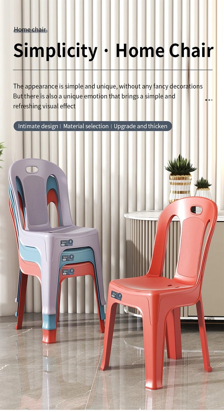Factory Price Modern Children's Plastic Chairs Stackable Durable ...