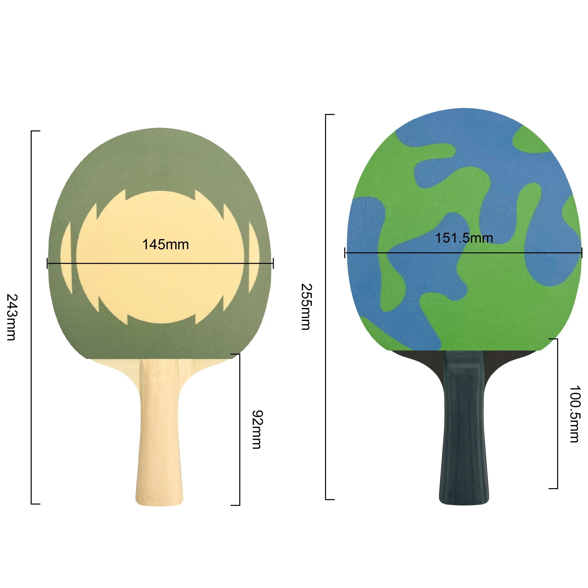 Custom Designed Rubbers Table Tennis Rackets Ping Pong Set| Alibaba.com