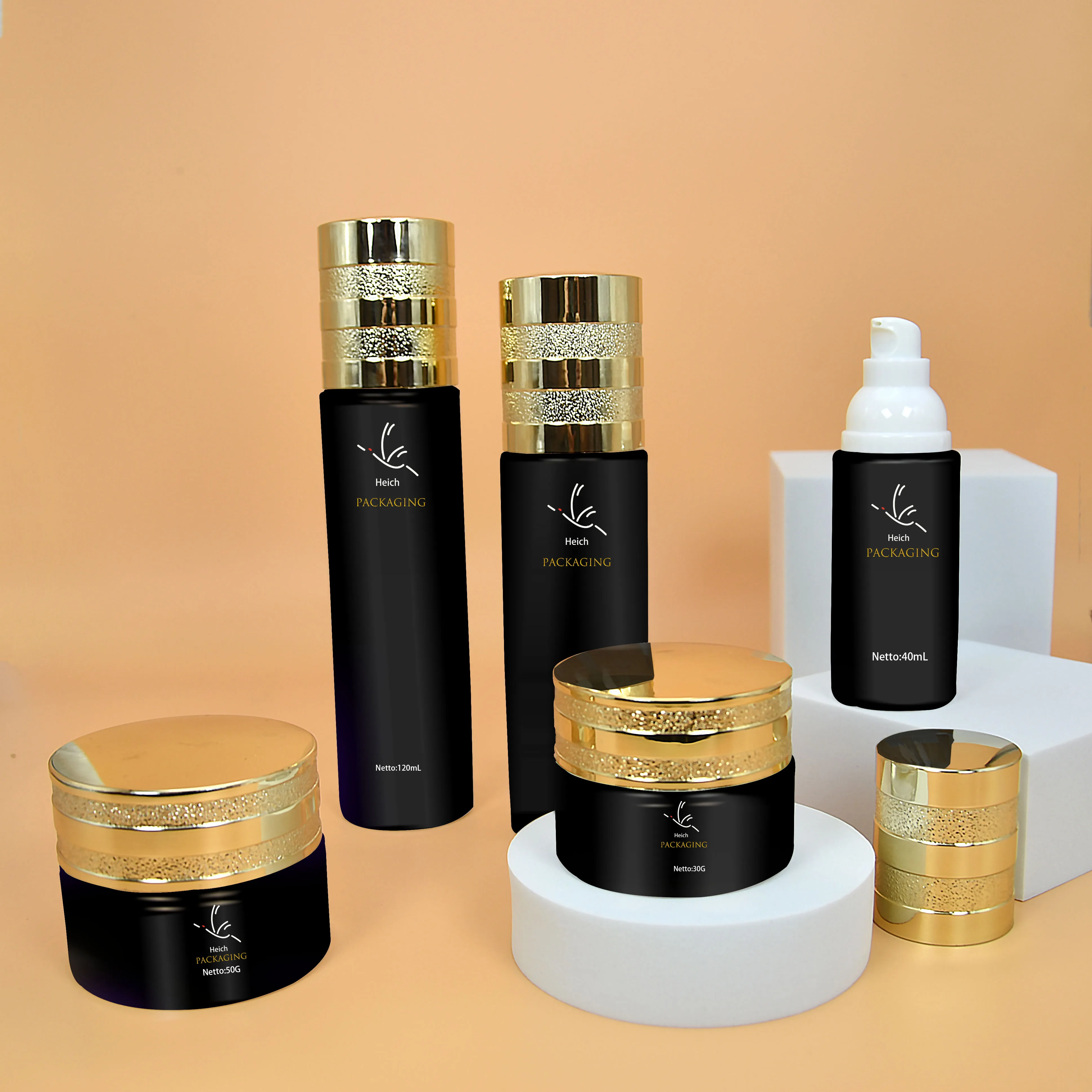 Cosmetic Containers Glass Bottle Toner Lotion Pump Bottle Face Eye ...