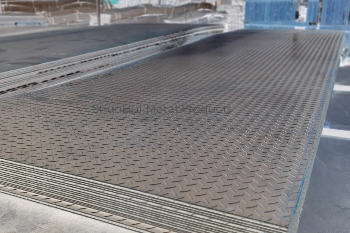 Ms Steel Checkered Plate Q235b Diamond Pattern Steel Sheet Carbon Steel Sheet Ss400 Using For ...