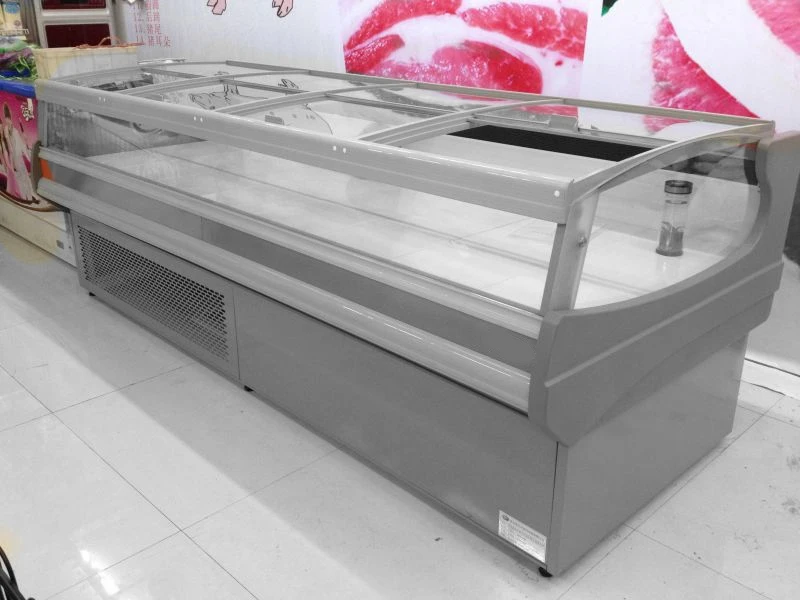 Chest Counter Butchery Fresh Chicken Meat Display Cooler