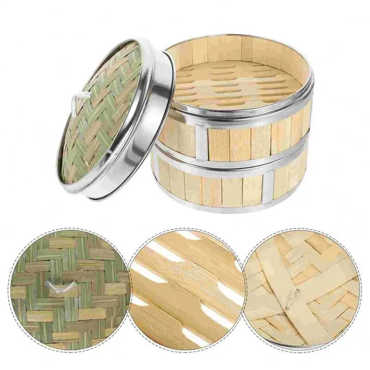 Bamboo Vaporizer Electric Dim Sum Circular Steamer Seafood Steamers ...