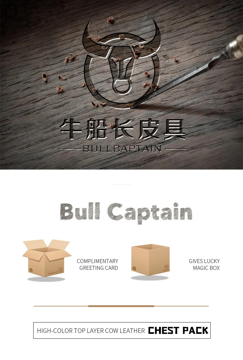 BULLCAPTAIN Men Leather Sling Bag Purse Crossbody Chest Bag Sling ...