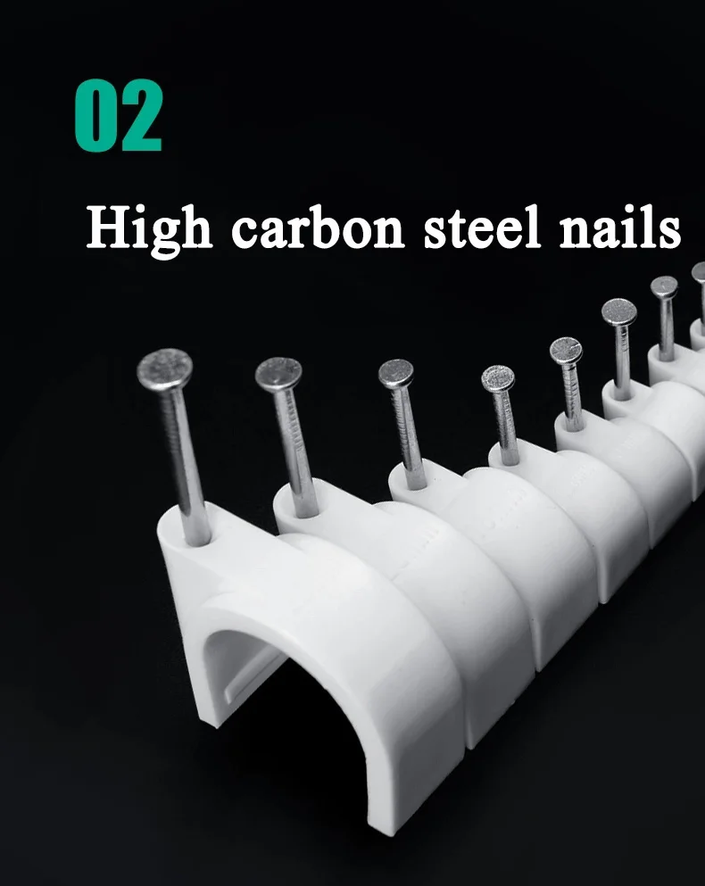 Plastic Round Adjustable Electrical Cable Clamps Flat Cable Clips ...