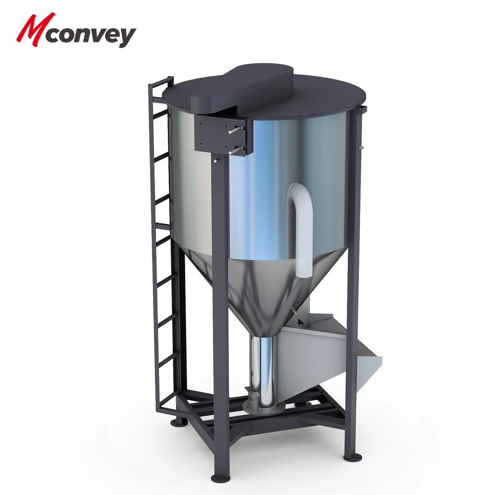500KG Vertical Blender Silo - Efficient Plastic Pellet Mixer