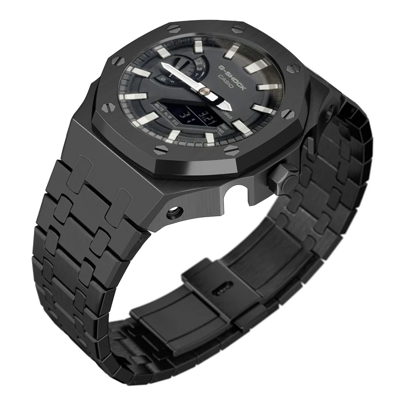 Mod Kit G Shock Ga2100 Stainless Steel Watch Band Strap And Case For ...