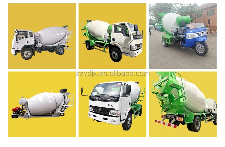 4 Cubic Yards Concrete Cement Mixer Tank Machine Hydraulic Cylinder ...