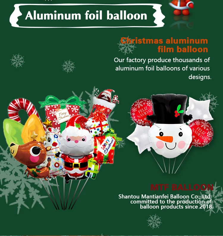 MTF 18" Round Christmas Foil Balloons for Decor