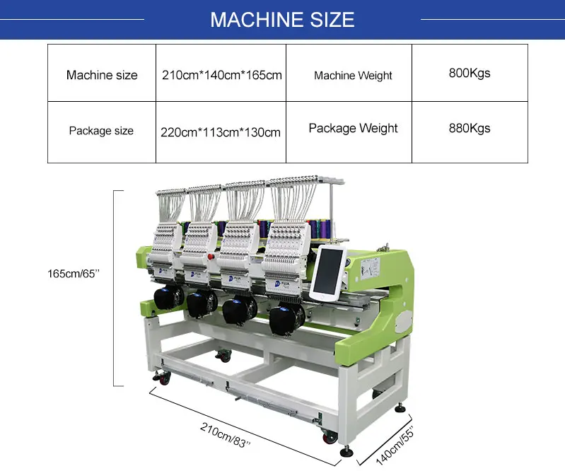 Industrial 12 15 Needle 4 Head Computer Embroidery Machine Automatic ...