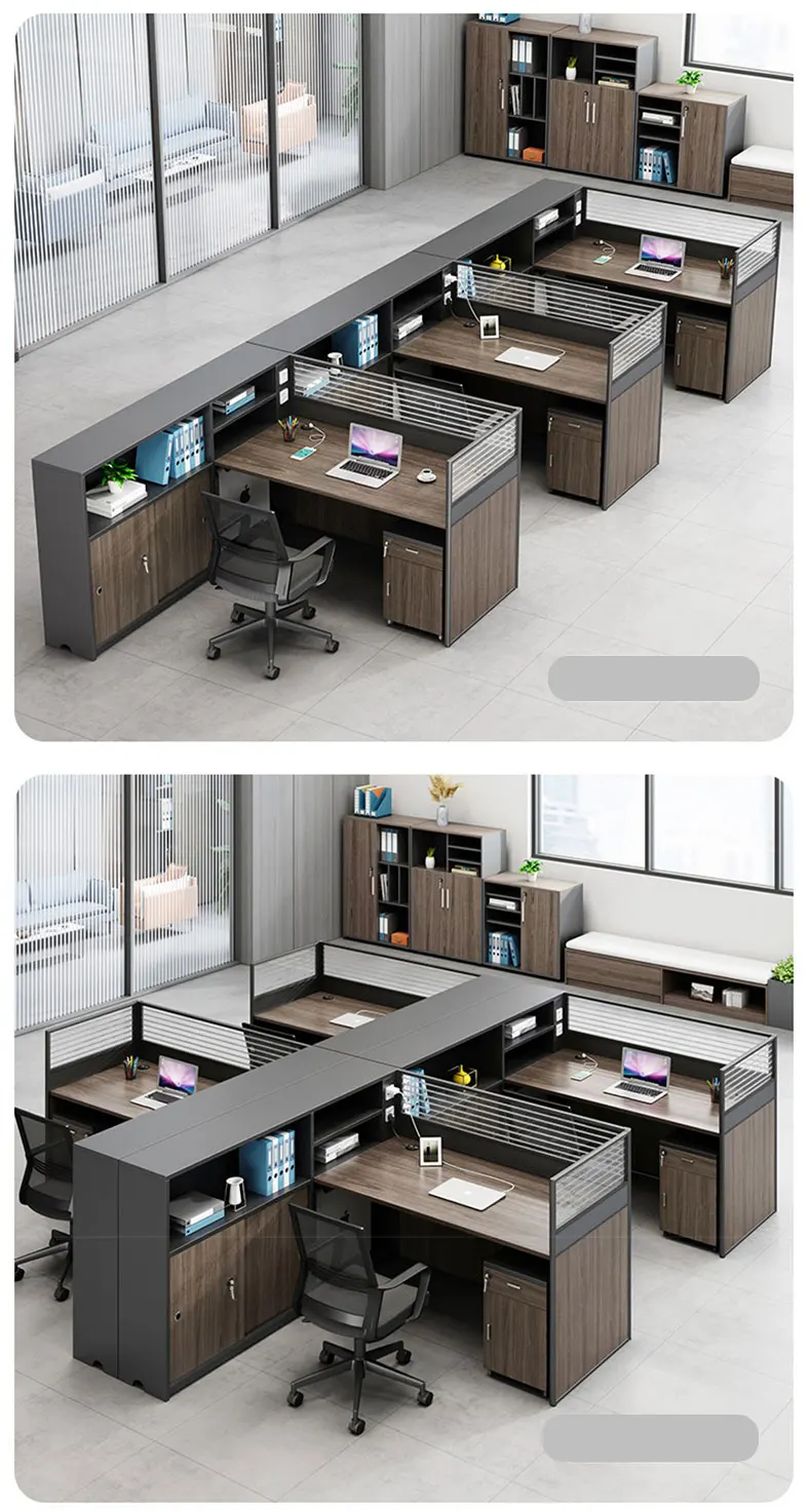 Customizable Modern Modular Staff Office Desks & Workstations