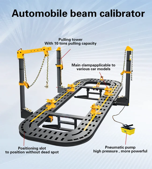 A-500 Vehicle Beam Calibrator Auto Collision Repair System Girder Lift ...